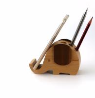 China Decorative wooden animal cell phone holder stand for sale