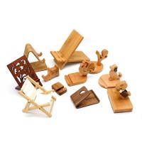China Walnut wooden cell phone stand Wooden Desktop Mobile Phone Holder for sale