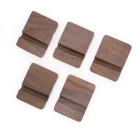 China Walnut wooden cell phone stand Wooden Desktop Mobile Phone Holder for sale