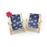 China Wood and Canvas Beach Deck Chair Desk Stand for Smartphone wooden mobile phone holder for sale