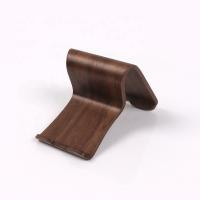 China Wood Tablet Stand, Wooden iPad Holder, Desktop Stand Holder Dock for Kinder, E-reader, other Tablets Black Walnut Finish for sale