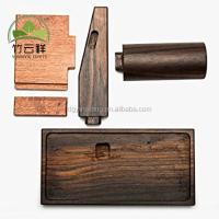 China Black walnut wood phone and watch holder for sale