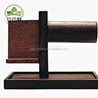 China Black walnut wood phone and watch holder for sale