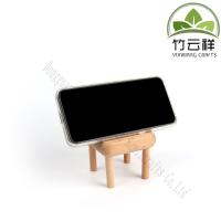China Cute Chair Cellphone Stand Holder, Wood Mini Chair Phone Dock Cradle Tablet Holder for sale