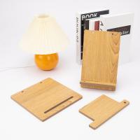 China Bamboo Cell Phone Stand, Detachable Wood Mobile Phone Holder for Desk Tablet Stand for sale