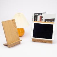 China Bamboo Cell Phone Stand, Detachable Wood Mobile Phone Holder for Desk Tablet Stand for sale