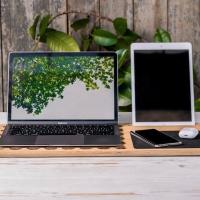 China Wood Laptop Stand Wooden Lap Desk  Portable Lap Desk Portable Desk Laptop Tray Laptop Table for sale