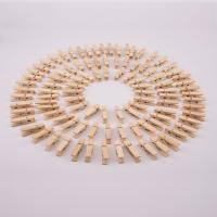 China Mini Natural Wooden Craft Clothespins Pegs Clips for sale