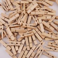 China Mini Natural Wooden Craft Clothespins Pegs Clips for sale