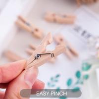 China Mini Natural Wooden Craft Clothespins Pegs Clips for sale