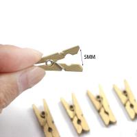 China 25MM colorful wooden clip silver /black storage  black photo clip children's DIY handmade note clip for sale