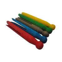 China Round Wooden Clothespins for Crafts and Laundry - Old Fashioned Traditional Heritage Dolly Clothes Pegs for sale