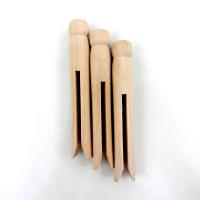 China Wooden Clothespins Non Staining Hardwood Peg Pins Close Wire Springs Drying, Hanging, Clothes, Laundry, Home Clothespin for sale
