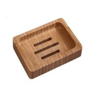 China Varnished Bathroom Items Bamboo Soap Dish Bathroom Kitchen Shower Soap Saver for sale