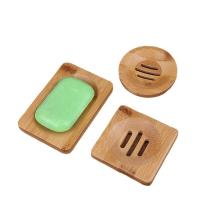 China Bamboo Natural Wooden Soap Dish Holder For Bathroom Kitchen for sale