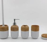 China Modern Home Deco Bathroom Items Wooden Bathroom Accessories for sale
