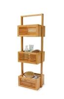 China Durable Bathroom Items Bamboo Bath Caddy Wooden Bath Rack Bamboo for sale