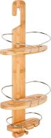 China Durable Bathroom Items Bamboo Bath Caddy Wooden Bath Rack Bamboo for sale