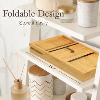 China High Quality Bath Caddy Tray for Bathtub - Adjustable Bamboo Tray for Expandable Bathroom Accessories for sale