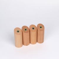 China Natural Wood Wall Mounted Coat Hooks Set of 4 for sale