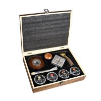 China Hot Sale Modern Design Metal Whiskey Smoker Set with Disposable Wooden Cocktail Shaker Bar Tool Set Hot Gift Box Wholesale for sale