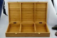 China Eco-Friendly  Laser Logo Wooden Bamboo Boxes  Wood Storage Gift Box with Metal Hinge  For Home Organizing for sale