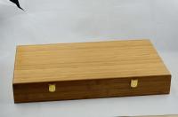 China Eco-Friendly  Laser Logo Wooden Bamboo Boxes  Wood Storage Gift Box with Metal Hinge  For Home Organizing for sale