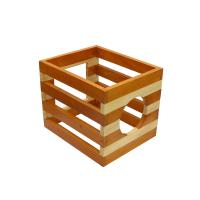 China Square shaped wooden bread box / wooden bread tray for sale
