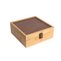 China Handmade Timber Jewelry Box 100% Bamboo Storage Box Wooden Watch Box for sale