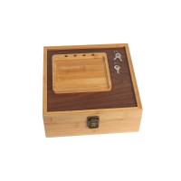 China Handmade Timber Jewelry Box 100% Bamboo Storage Box Wooden Watch Box for sale