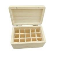 China Wooden Essential Oil Storage Box Home Fragrance Carrier Case, Aromatherapy Organizer Makeup Nail Polish Perfume Container for sale