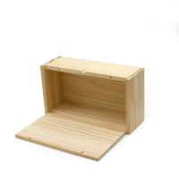 China Unfinished Pine Wood Jewelry Display Cases Personalised Jewellery Box With Locking for sale