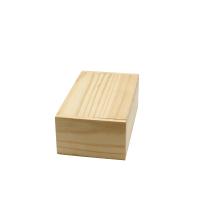 China Unfinished Pine Wood Jewelry Display Cases Personalised Jewellery Box With Locking for sale