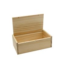 China Unfinished Pine Wood Jewelry Display Cases Personalised Jewellery Box With Locking for sale