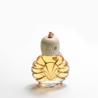 China car perfumr cute chick bottle and wood lid air fresheing diffuser for sale