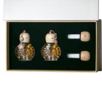 China car perfumr cute chick bottle and wood lid air fresheing diffuser for sale
