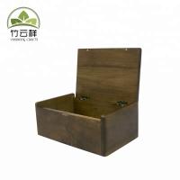 China Wooden Watch Box Handicraft Box With Metal Hinge And Magnet(Retro Color) for sale
