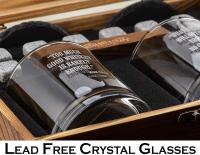 China Gift Cocktail Box Kit For Men UV Printing Whiskey Stone And Glass Set for sale