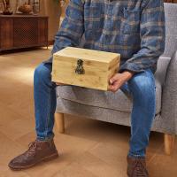China Natural Bamboo Stash Box with  tray  Cigar box for Men's gift logo and color  customizable for sale