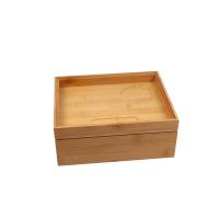 China Handmade Large Stash Box - Storage For Herbs and Accessories | 100% Bamboo w/Natural Finish  box for sale