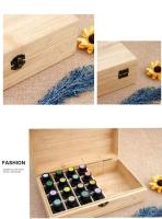 China wooden Essential Oil Box  Wooden Storage Container Holds  Bottles  Multi-Tray Organizer for sale
