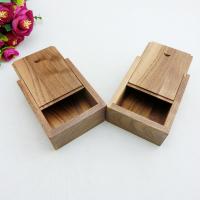 China smaller walnut USB storage box / walnut soap box /smaller ear ring box for sale