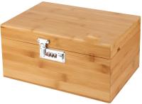 China bamboo Stash Box with Rolling Tray for Herbs and Accessories Store Grinders Papers Portable Organizer with Dividers for sale