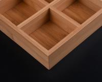 China Wooden nine compartment dinner plate Bamboo custom   Multifunctional food dinner plate for sale
