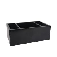 China Simply Logo Printed Wooden Packaging Box Black Personalized Jewelry Box for sale