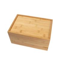 China Premium Durable Portable Two-layer Bamboo Wooden Storage Box With Lock For Packaging Gift Boxes for sale