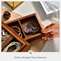 China Women Jewelry Box With Drawers Medium Wooden Storage Boxes With Lids for sale
