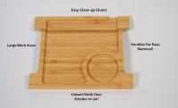 China 8.9in Stash Box Herbs Box 100% Bamboo Storage Box Rolling Tray Lockable for sale