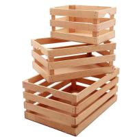 China Pine Wood Crates for storage  wooden  storage box wooden vegetable storage crate for sale