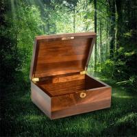 China Newest Acacia Wood Decorative Storage Boxes Wooden Jewelry Box Wooden Box with Hinged Lid for sale